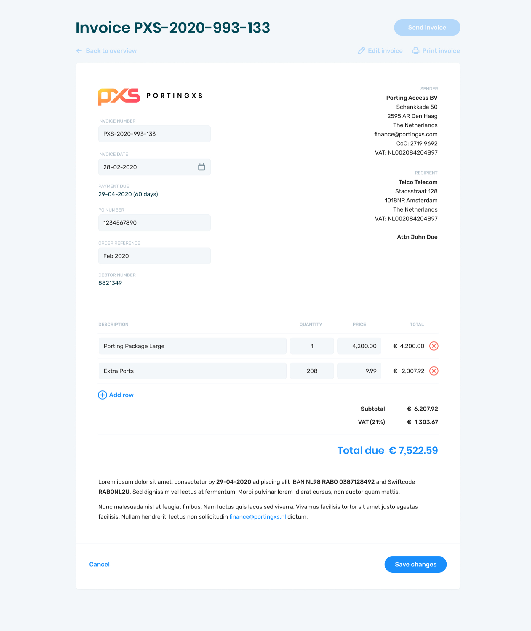 Rebranding & invoicing - by Ernst Dommisse